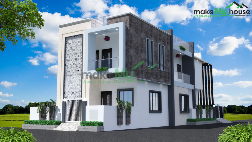 Buy 40x40 House Plan | 40 by 40 Elevation Design | Plot Area Naksha