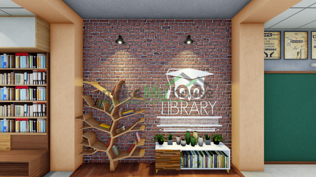 Library Wall Interior, Library Wall Interior , Wall Design For Library ...