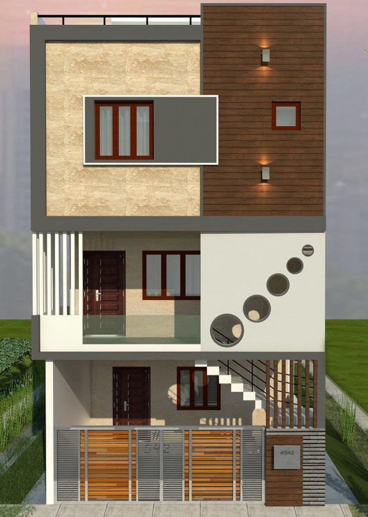 Triplex Elevation Designs | Best Exterior Design Architectural Plan ...