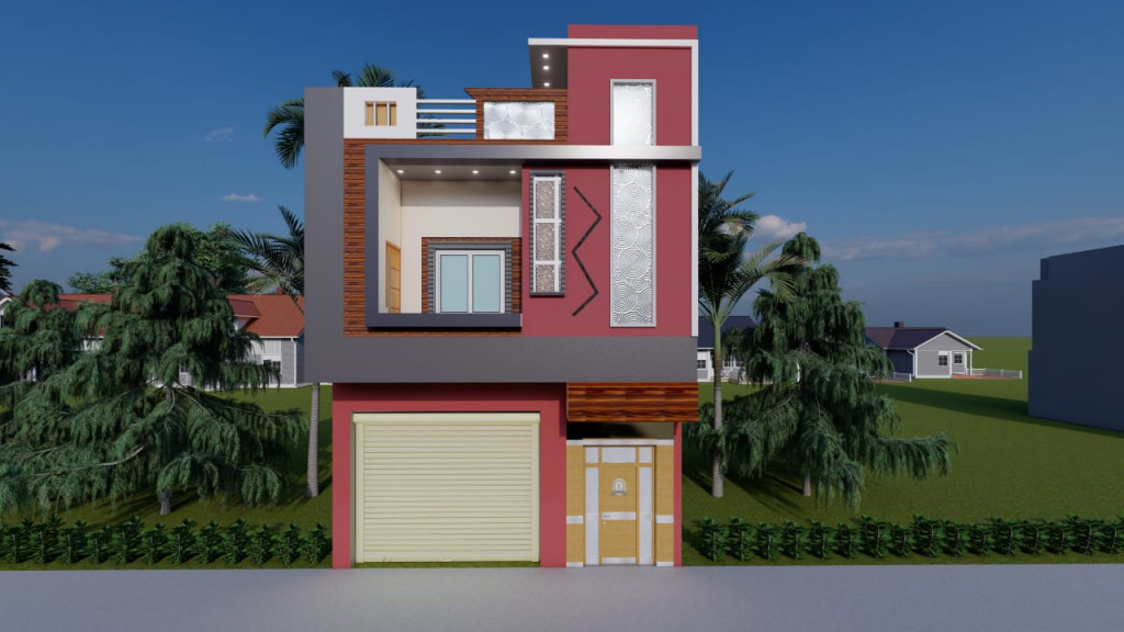 House With Shop Elevation Designs | Best Exterior Design Architectural ...