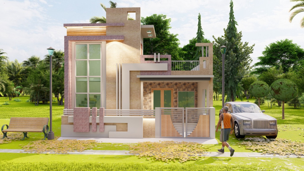 Front View Elevation Designs | Best Exterior Design Architectural Plan ...