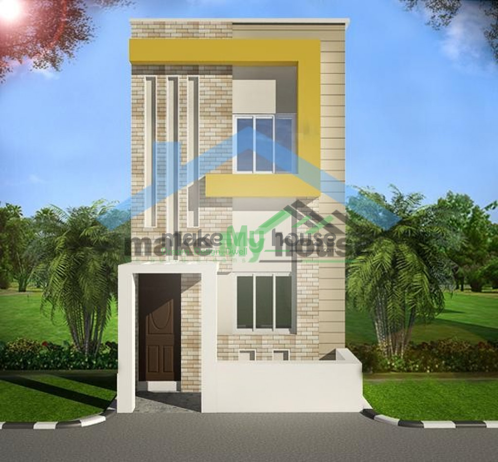 Buy 15x50 House Plan | 15 by 50 Elevation Design | Plot Area Naksha