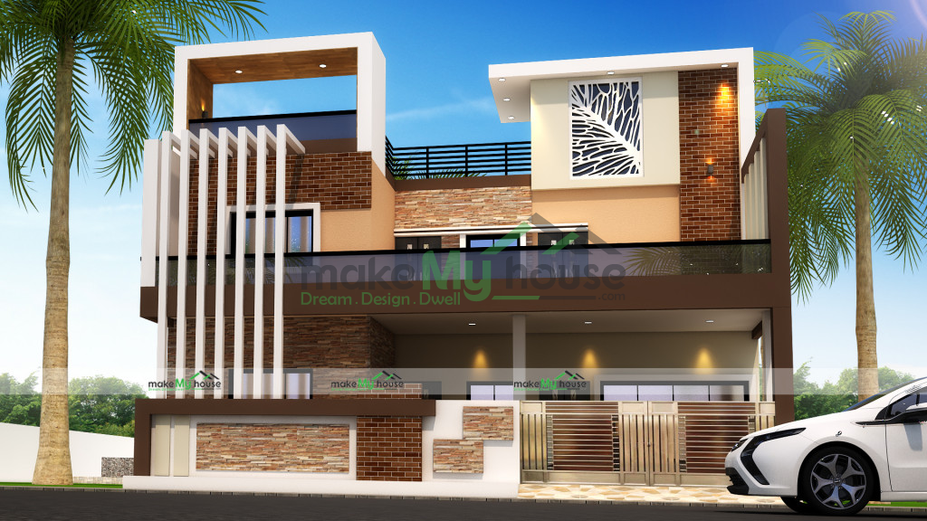 Buy 40x50 House Plan | 40 by 50 Elevation Design | Plot Area Naksha