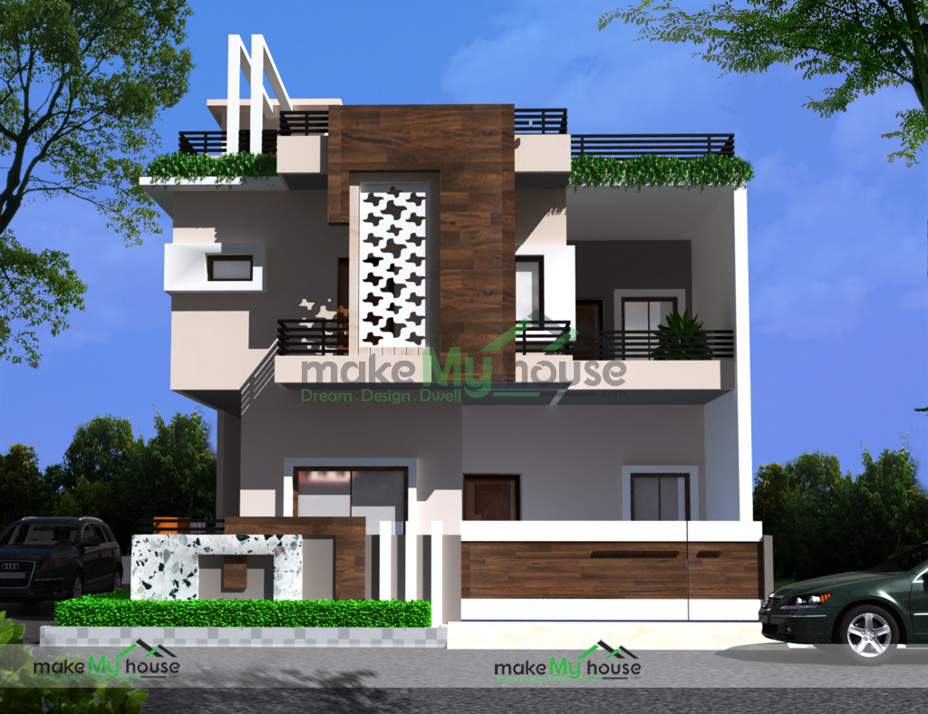 Modern Single Story Duplex House Plans
