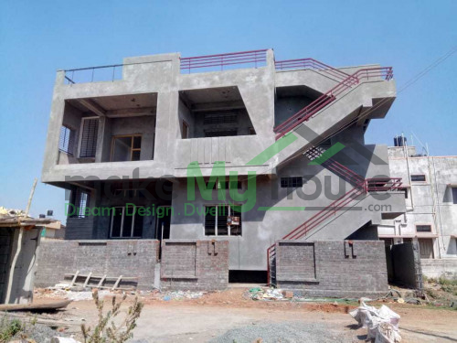 54*39 House plan, 2106 SqFt Floor Plan duplex Home Design- 346