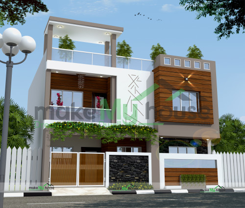 32*35 House plan, 1120 SqFt Floor Plan duplex Home Design- 1908