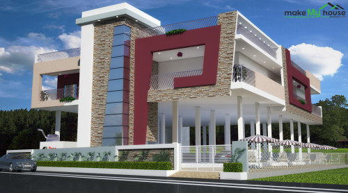 90*99 House plan, 8910 SqFt Floor Plan duplex Home Design- 2361