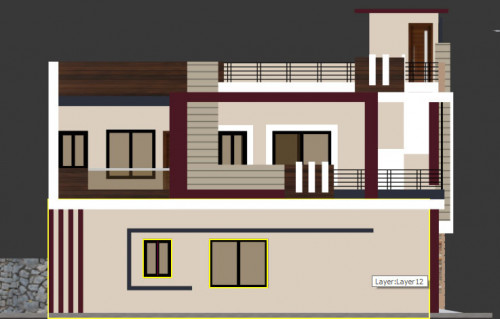 22*36 House plan, 792 SqFt Floor Plan duplex Home Design- 3307