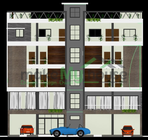 65*45 House plan, 2925 SqFt Floor Plan multistorey Home Design- 3727