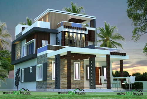 28*56 House plan, 1568 SqFt Floor Plan duplex Home Design- 3755