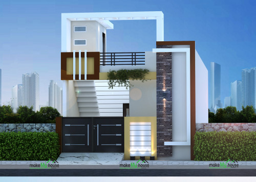 19*49 House plan, 931 SqFt Floor Plan singlex Home Design- 4849