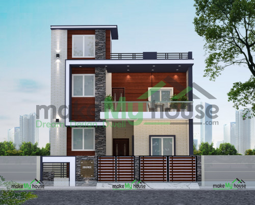 30*65 House plan, 1950 SqFt Floor Plan duplex Home Design- 5203