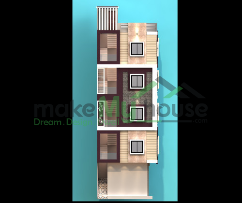 12*20 House plan, 240 SqFt Floor Plan multistorey Home Design- 8144