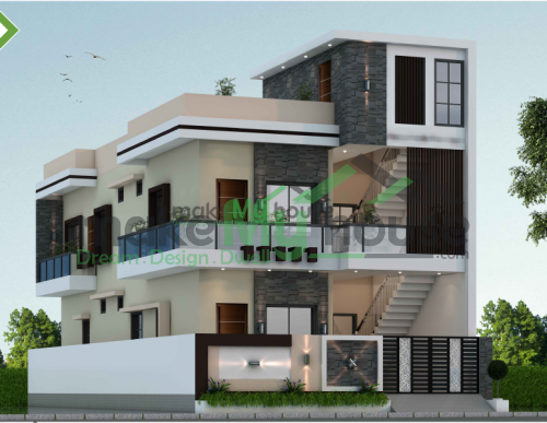 27*60 House plan, 1620 SqFt Floor Plan duplex Home Design- 11949