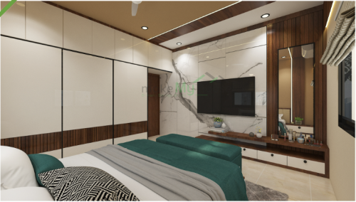 40*50 House plan, 2000 SqFt Floor Plan triplex Home Design- 12061