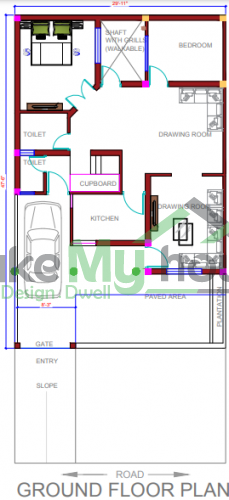 29.11*47.6 House plan, 1385.636 SqFt Floor Plan multistorey Home Design ...