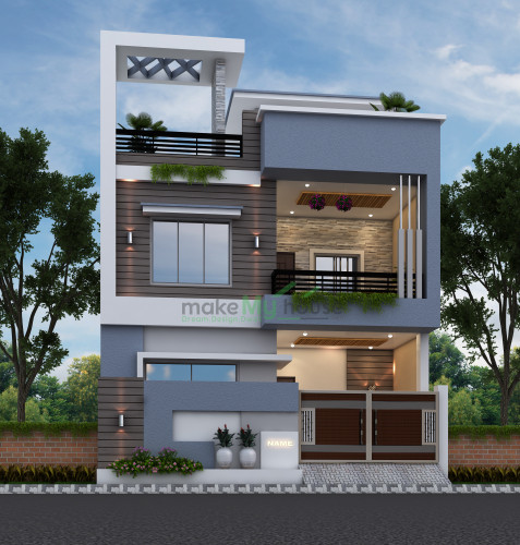 24*33 House plan, 792 SqFt Floor Plan duplex Home Design- 12434