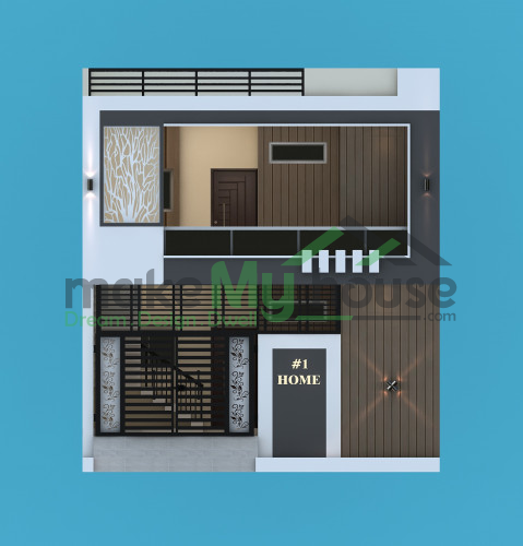 25*50 House plan, 1250 SqFt Floor Plan duplex Home Design- 12494