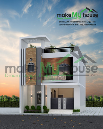 23*33 House plan, 759 SqFt Floor Plan duplex Home Design- 12507