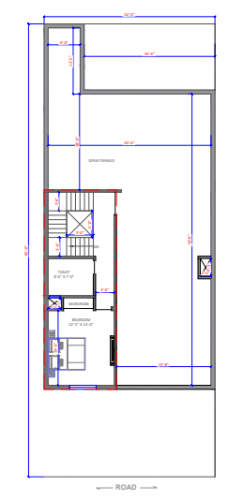 32*85 House plan, 2720 SqFt Floor Plan triplex Home Design- 12563