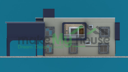 28*58 House plan, 1624 SqFt Floor Plan duplex Home Design- 12581