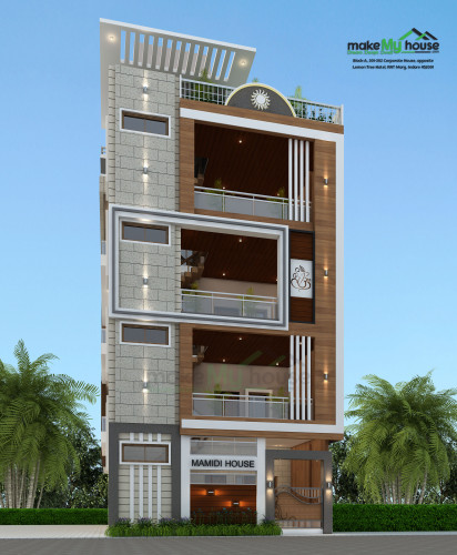 23.3*58.4 House plan, 1360.72 SqFt Floor Plan multistorey Home Design ...