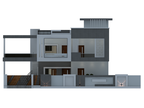 68*95 House plan, 6460 SqFt Floor Plan duplex Home Design- 13018
