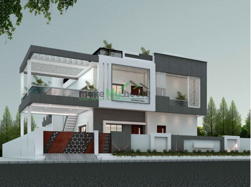 68*95 House plan, 6460 SqFt Floor Plan duplex Home Design- 13018