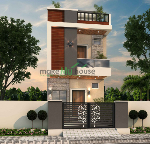 15*60 House plan, 900 SqFt Floor Plan duplex Home Design- 13059