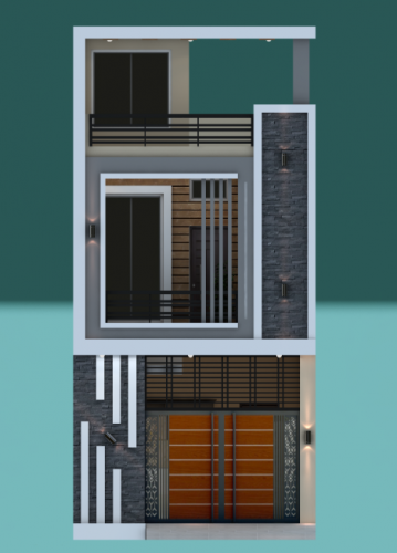 15*36 House plan, 540 SqFt Floor Plan duplex Home Design- 13210