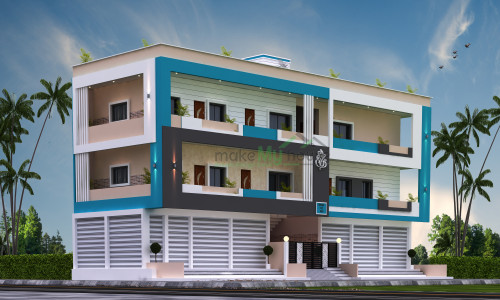 30*72 House plan, 2160 SqFt Floor Plan triplex Home Design- 11552