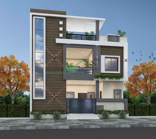 32*42 House plan, 1344 SqFt Floor Plan duplex Home Design- 13422