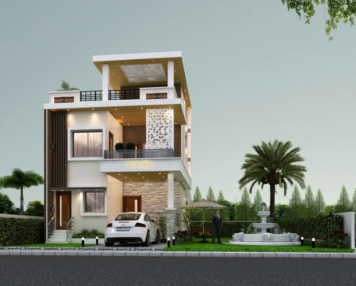 26*60 House plan, 1560 SqFt Floor Plan duplex Home Design- 13447