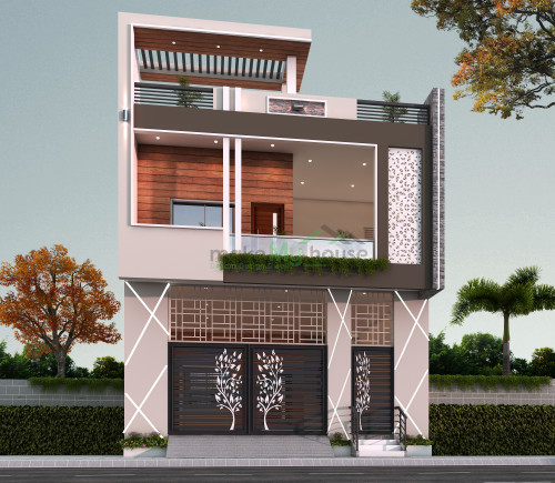 27*48 House plan, 1296 SqFt Floor Plan duplex Home Design- 13534