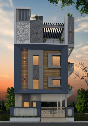 South Facing House Elevation