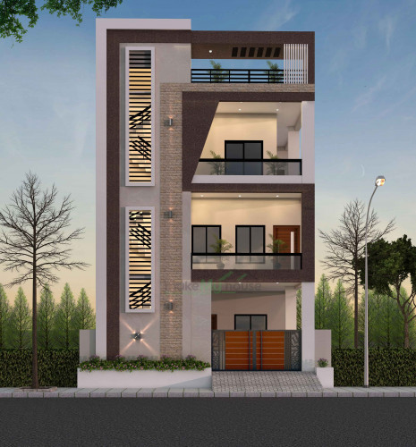 Triplex Floor Plan Elevation