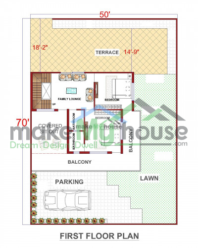 Buy 50x70 House Plan | 50 by 70 Elevation Design | Plot Area Naksha