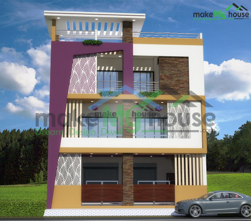 Buy 40x80 House Plan | 40 by 80 Elevation Design | Plot Area Naksha