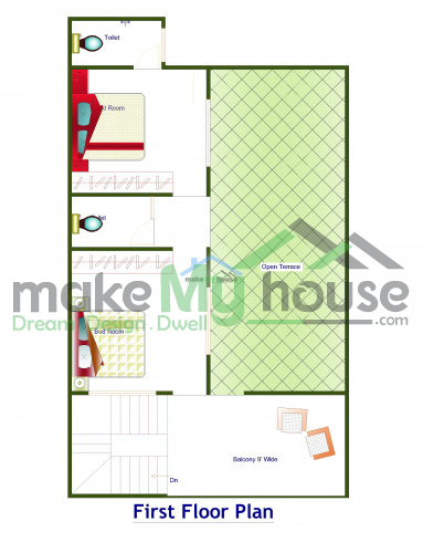 Buy 25x50 House Plan | 25 by 50 Elevation Design | Plot Area Naksha