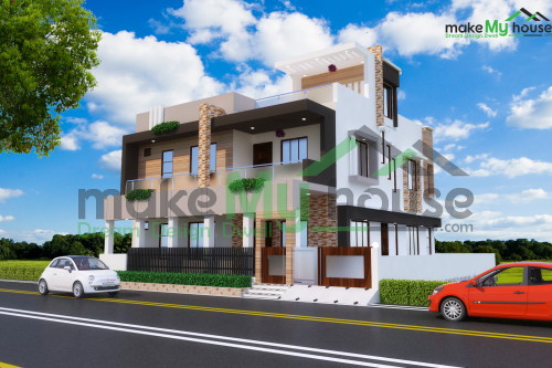 Buy 50x50 House Plan | 50 by 50 Elevation Design | Plot Area Naksha