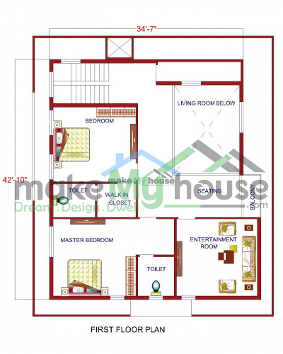 Buy 50x40 House Plan | 50 by 40 Elevation Design | Plot Area Naksha