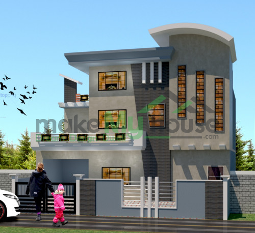 1000+ Front-View-Of-Triplex-Elevation Photos | Best Design Ideas For ...