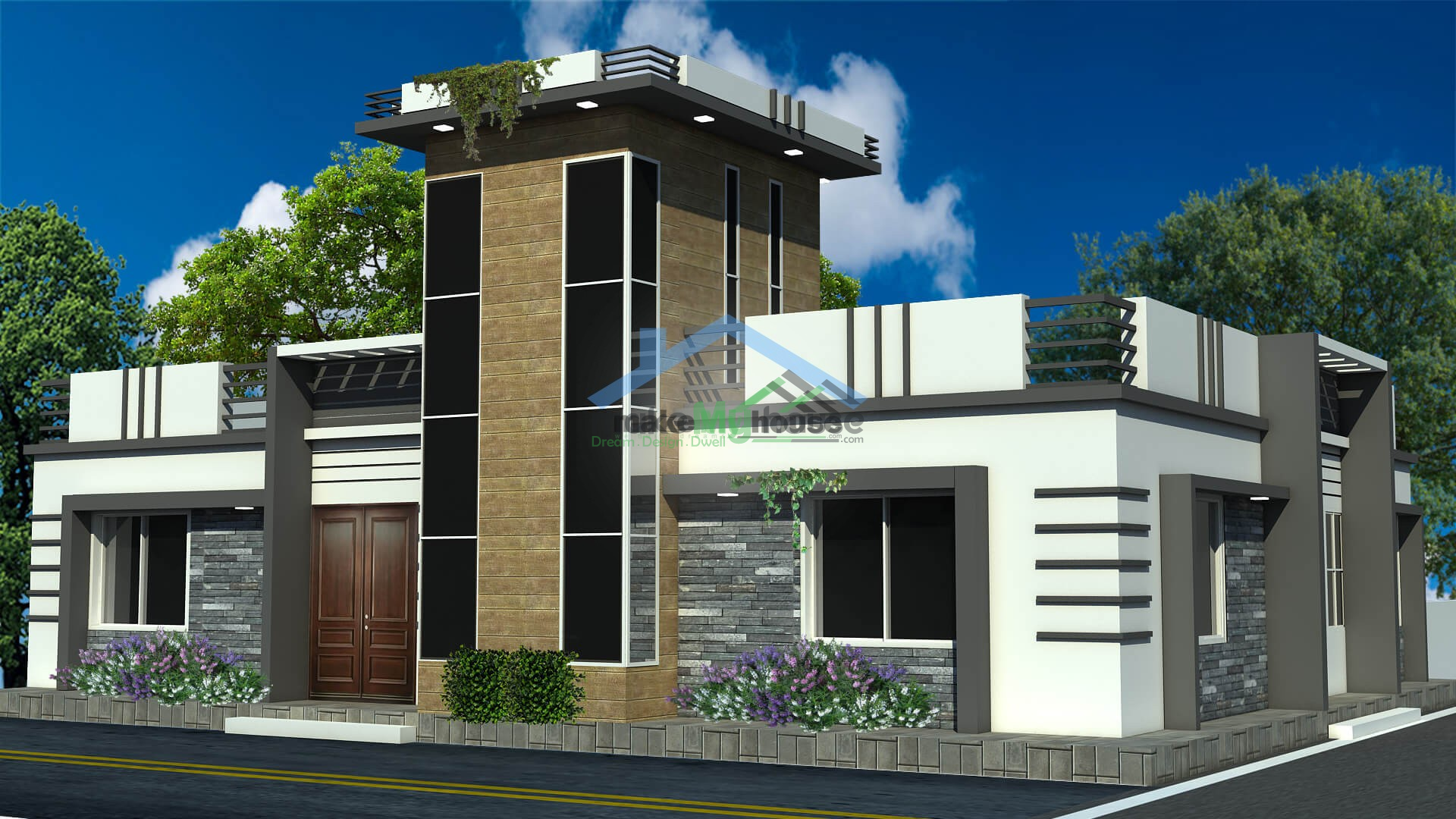 Buy 50x40 House Plan | 50 by 40 Elevation Design | Plot Area Naksha