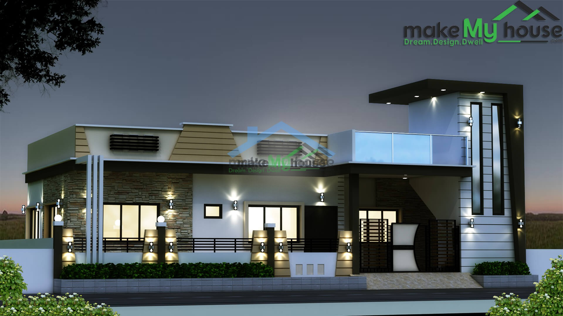 Buy 50x40 House Plan | 50 by 40 Elevation Design | Plot Area Naksha