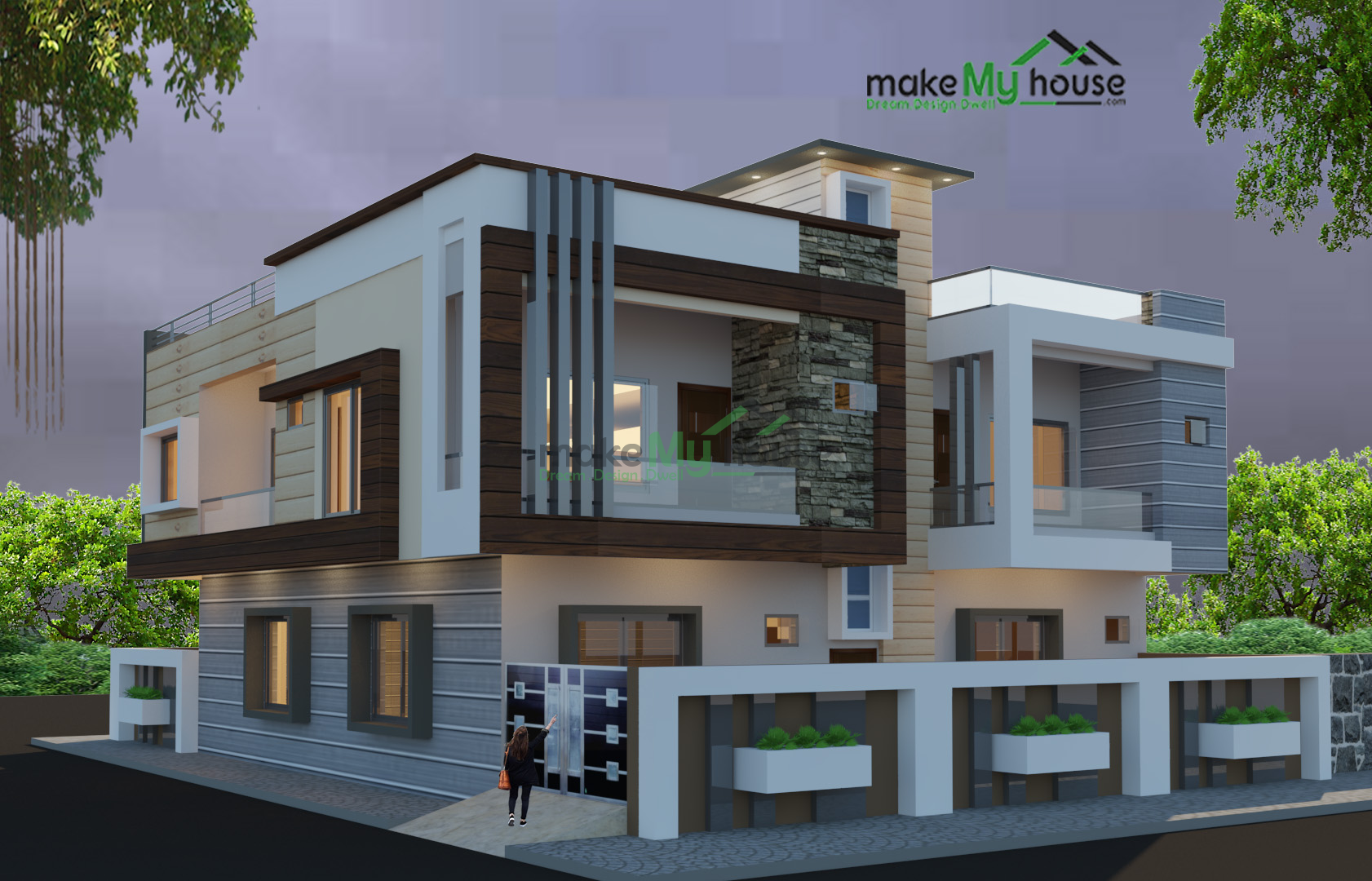 Buy 40x60 House Plan | 40 by 60 Front Elevation Design | 2400Sqrft Home ...